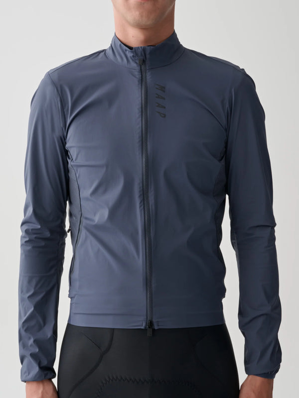 MAAP Flow メンズ サイクルジャケット ミッドナイト | 超軽量・防風・パッカブルデザイン | CYCLISM